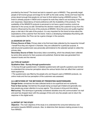 Miniso consumer behaviour | PDF