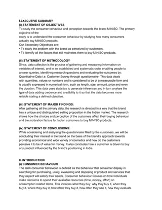 Miniso consumer behaviour | PDF