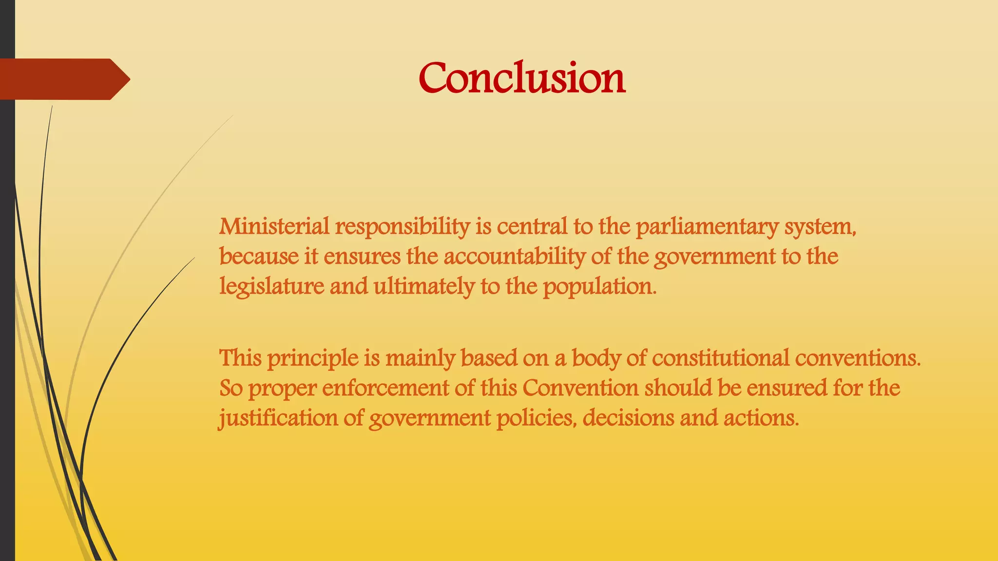 Ministerial responsibility of UK | PPTX
