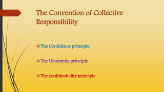 Ministerial responsibility of UK | PPTX