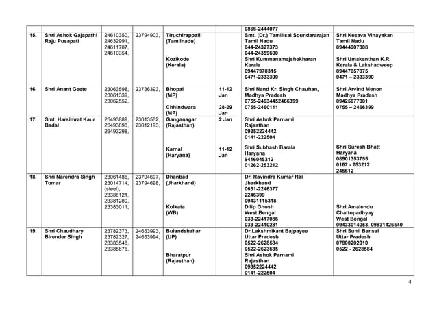 Ministers tour programme_02.01.2016