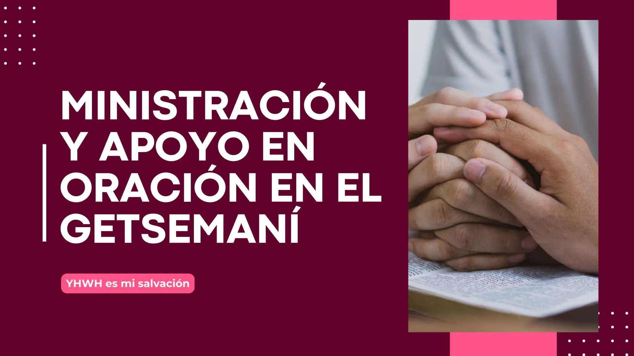 🛐 Ministración y apoyo en oración en el Getsemaní | Marcos 14:32 | PPT