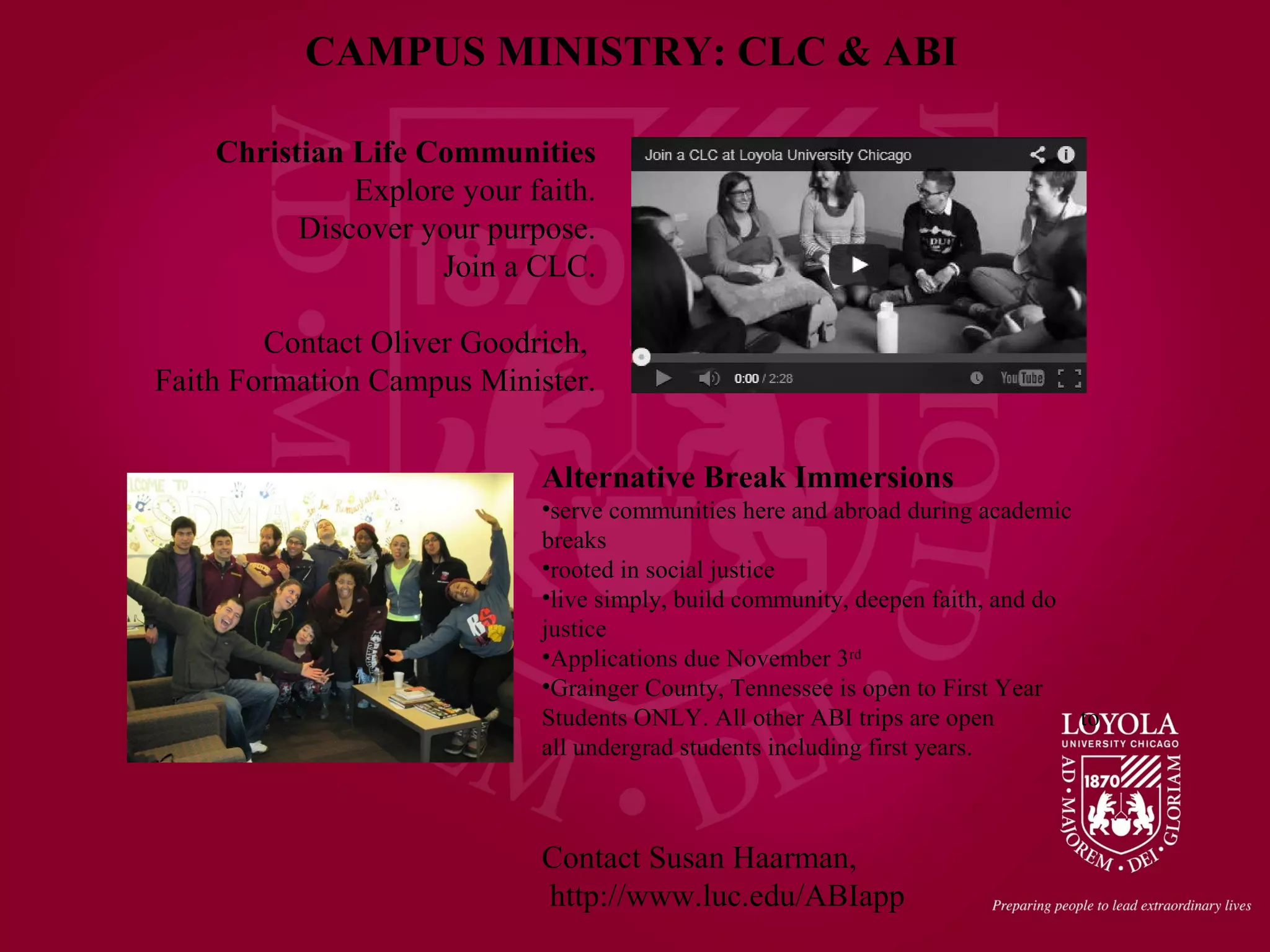 Campus Ministry | PPT