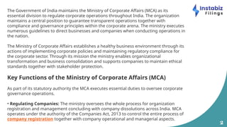 Understanding the Ministry of Corporate Affairs (MCA) | PPTX