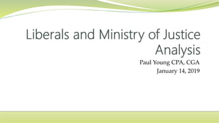 Ministry of Justice| Canada | Failures or Successes| Liberal Party of ...