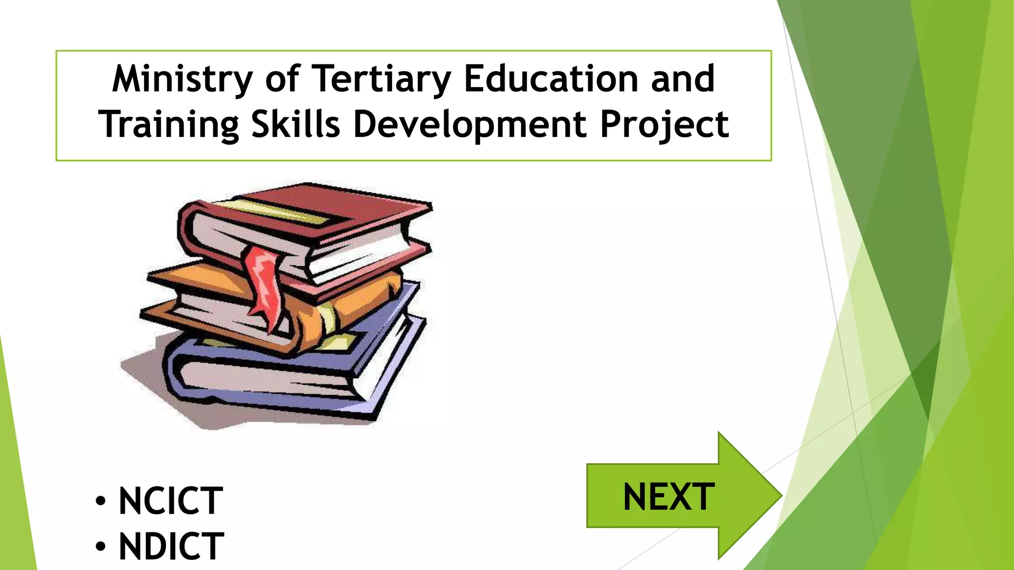 Ministry of tertiary education and training skills development | PPTX