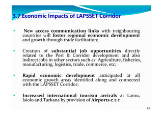 Ministry of transport 2nd transport and economic corridor-lapsset by p ...