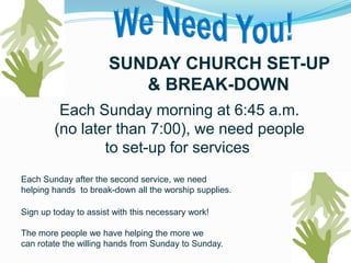 Ministry Opportunities | PPTX