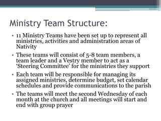 Ministry team review | PPT
