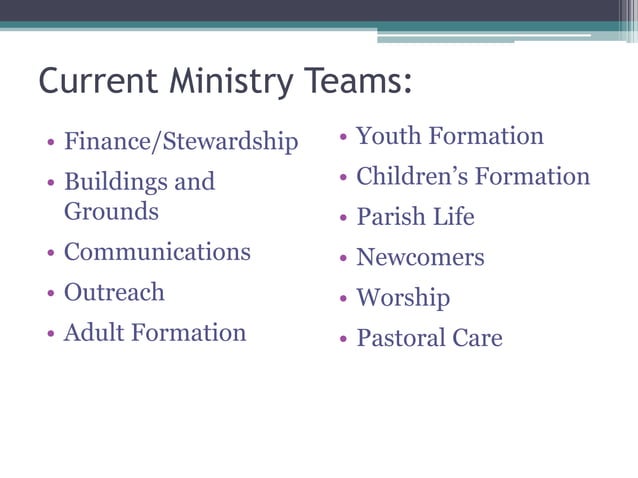 Ministry team review | PPT
