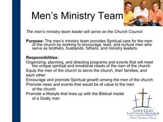Ministry teams | PPT