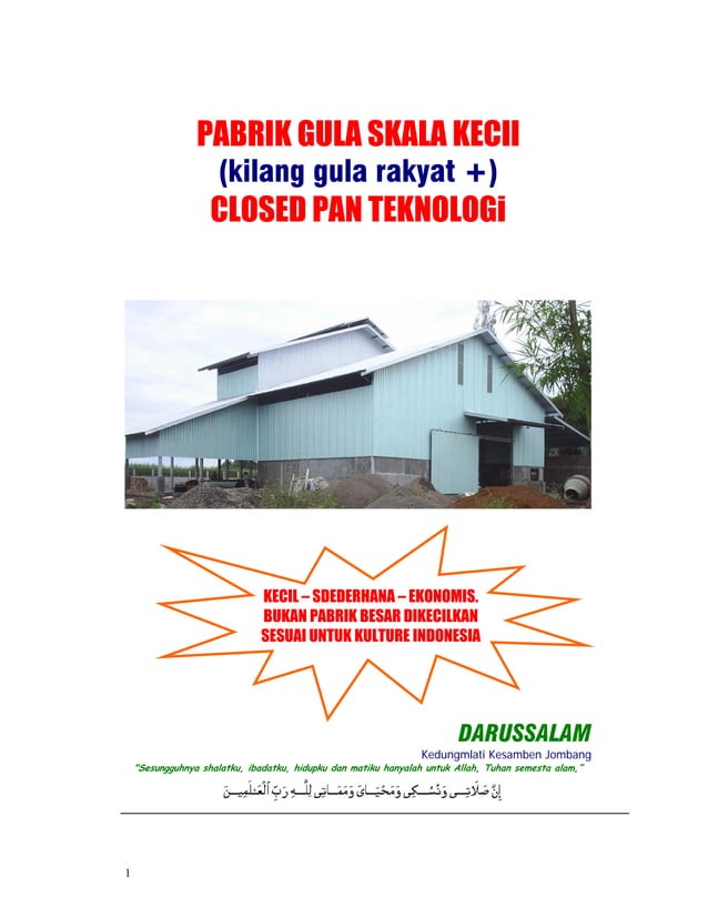 Pabrik Gula Mini | PDF
