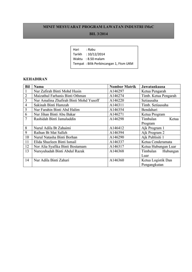 Minit mesyuarat-lawatan-imec-3 | DOCX