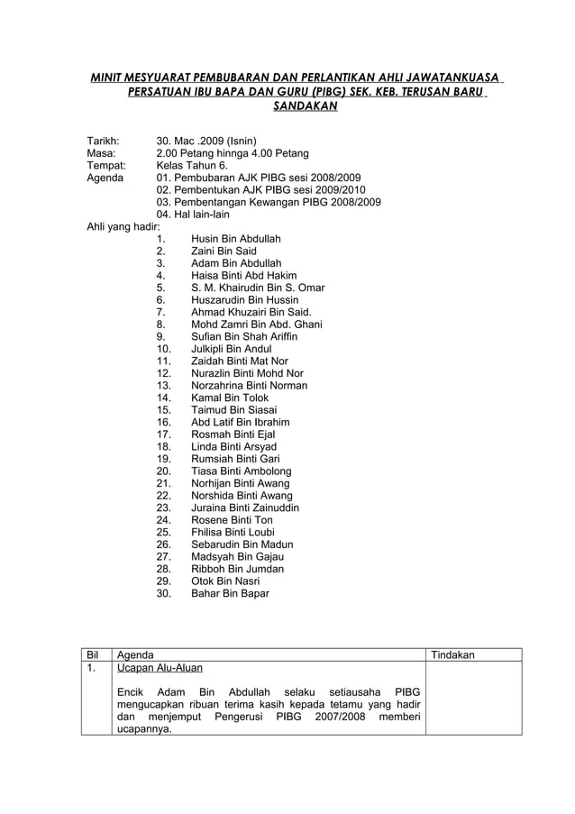 Minit mesyuarat-pembubaran-dan-perlantikan-ahli-jawatankuasa-persatuan-ibu-bapa-dan-guru | DOC