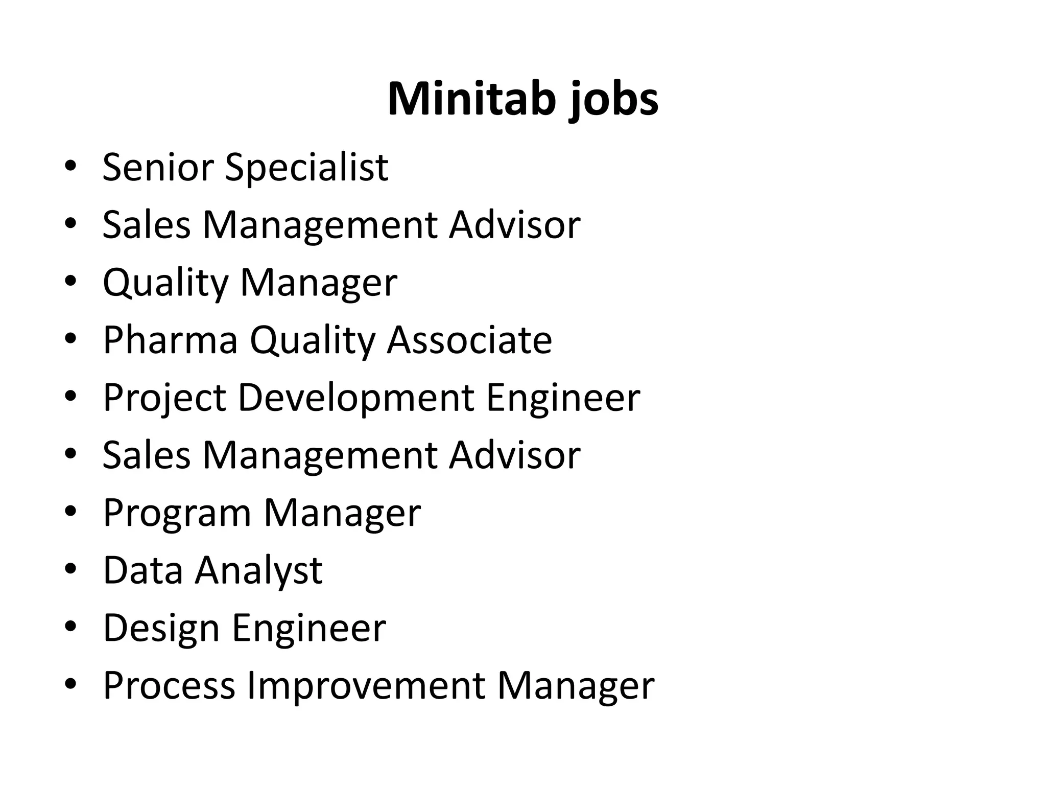 Minitab- A statistical tool | PPTX