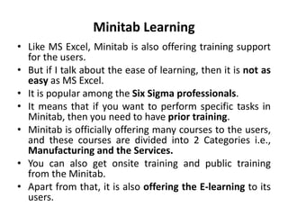 Minitab- A statistical tool | PPTX