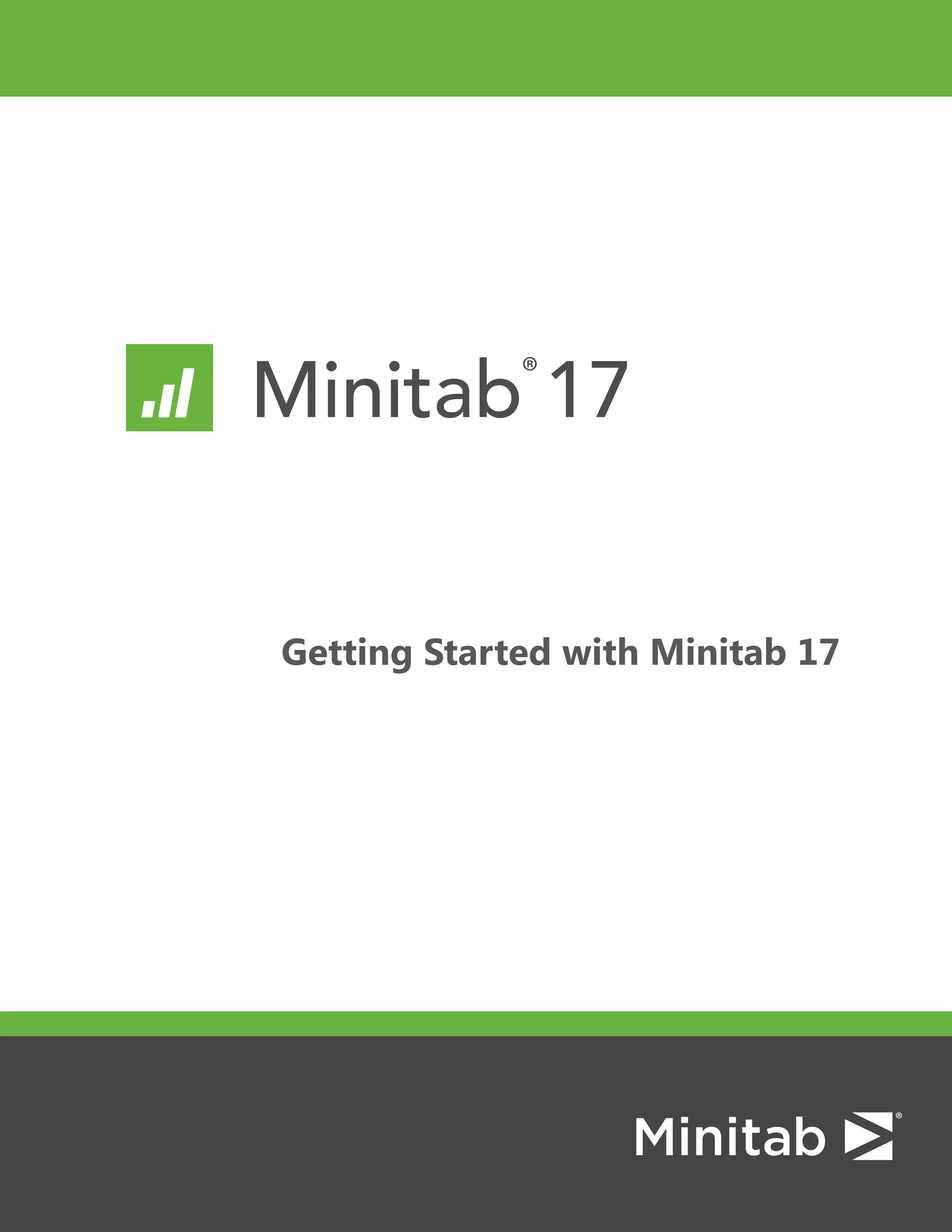Minitab - getting started | PDF