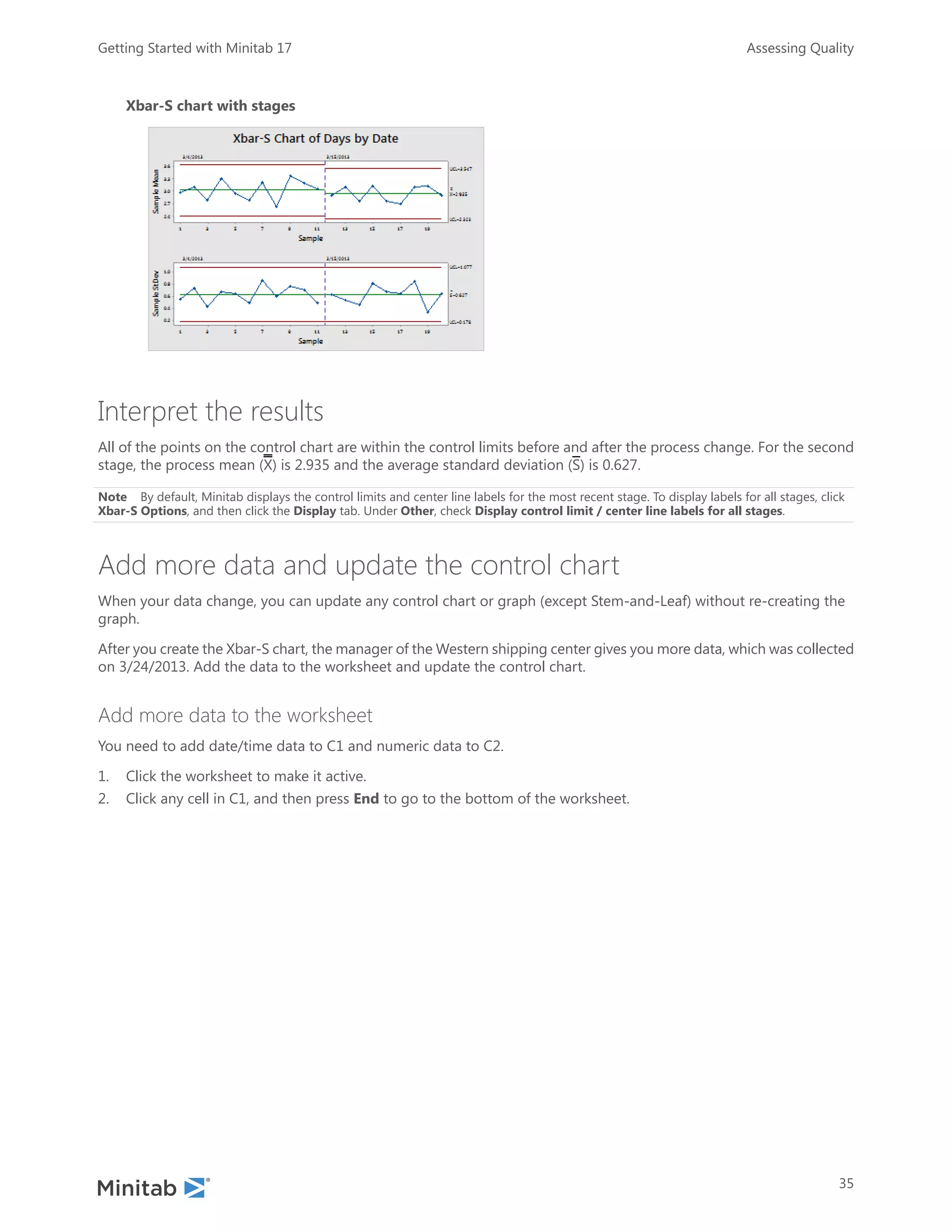 Minitab - getting started | PDF