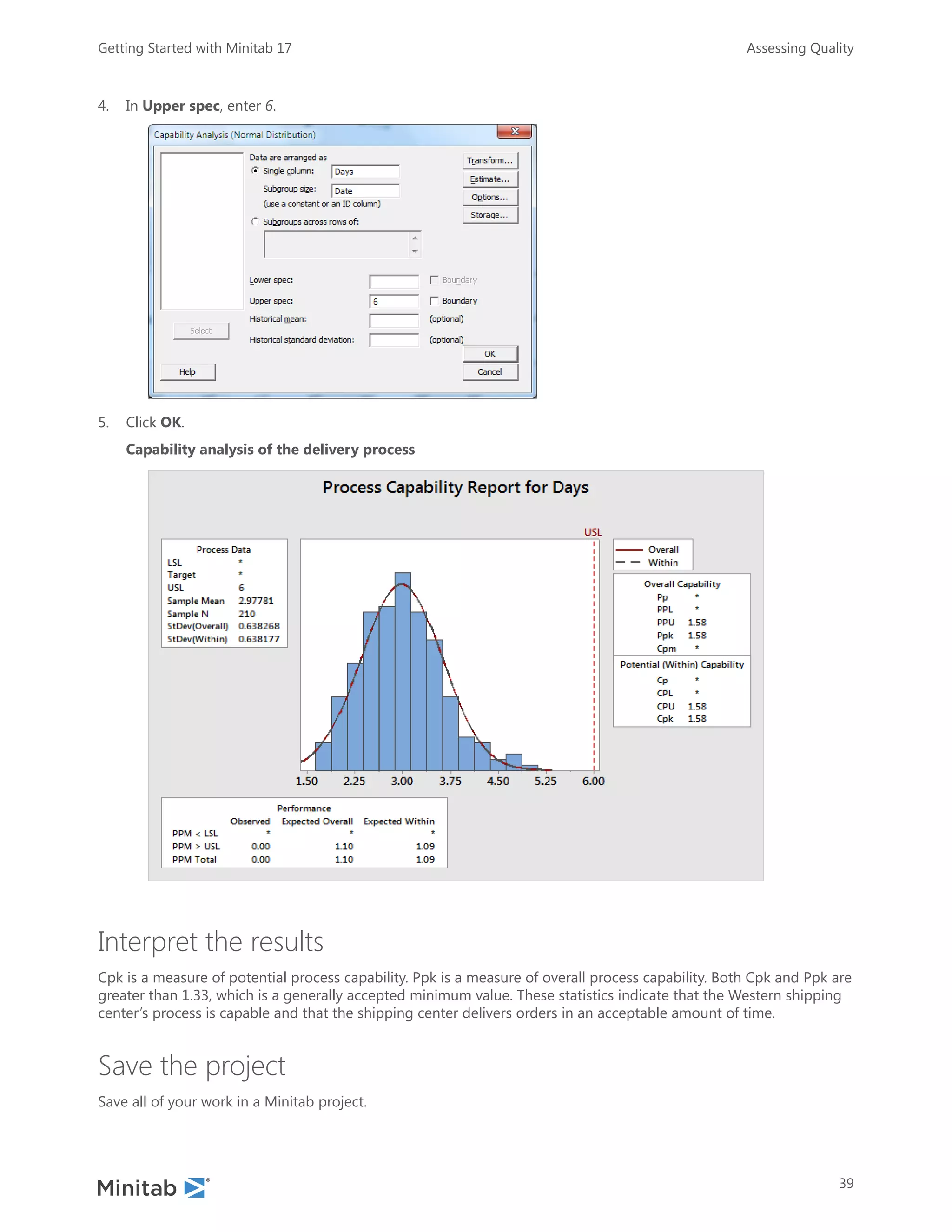 Minitab - getting started | PDF