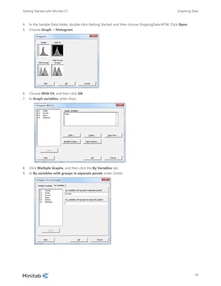 Minitab - getting started | PDF