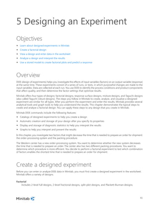 Minitab - getting started | PDF