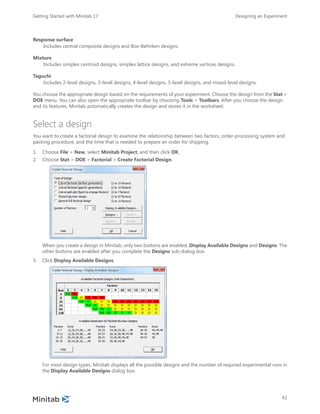 Minitab - getting started | PDF