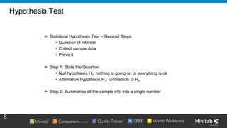 Minitab Preview Training: Introduction to t-Tests for Manufacturing | PDF