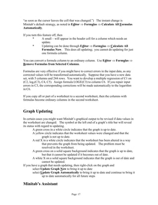 Minitab release16 tutorial | PDF