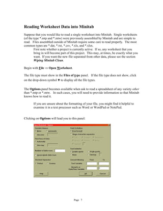 Minitab release16 tutorial | PDF