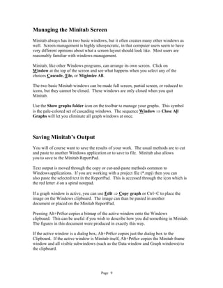 Minitab release16 tutorial | PDF