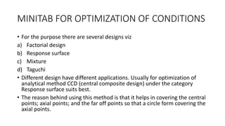 Minitab simplified by chetan dhal | PPTX | Technology & Computing