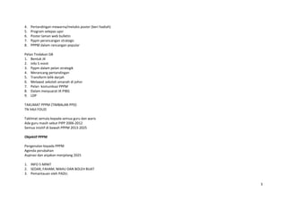 Minit curai program penataran pengurusan perubahan pppm | DOCX