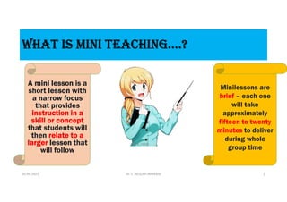 Mini teaching | PDF