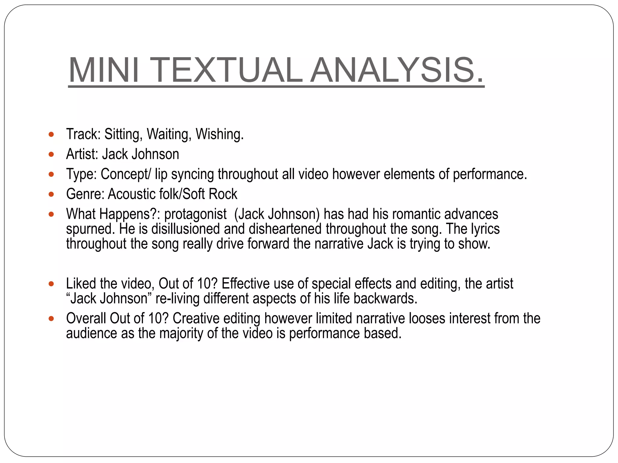 Mini textual analysis | PPT