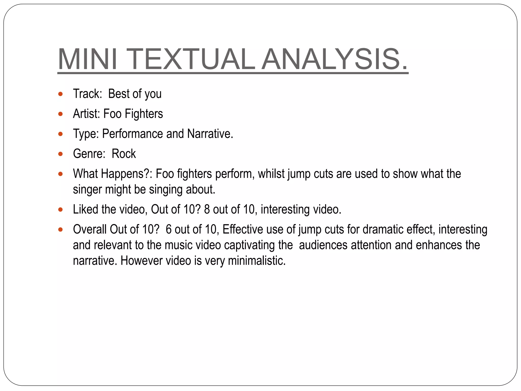 Mini textual analysis | PPT