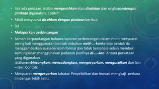 Nota Minit mesyuarat | PPT | Free Download