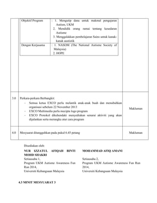 Minit mesyuarat | DOCX