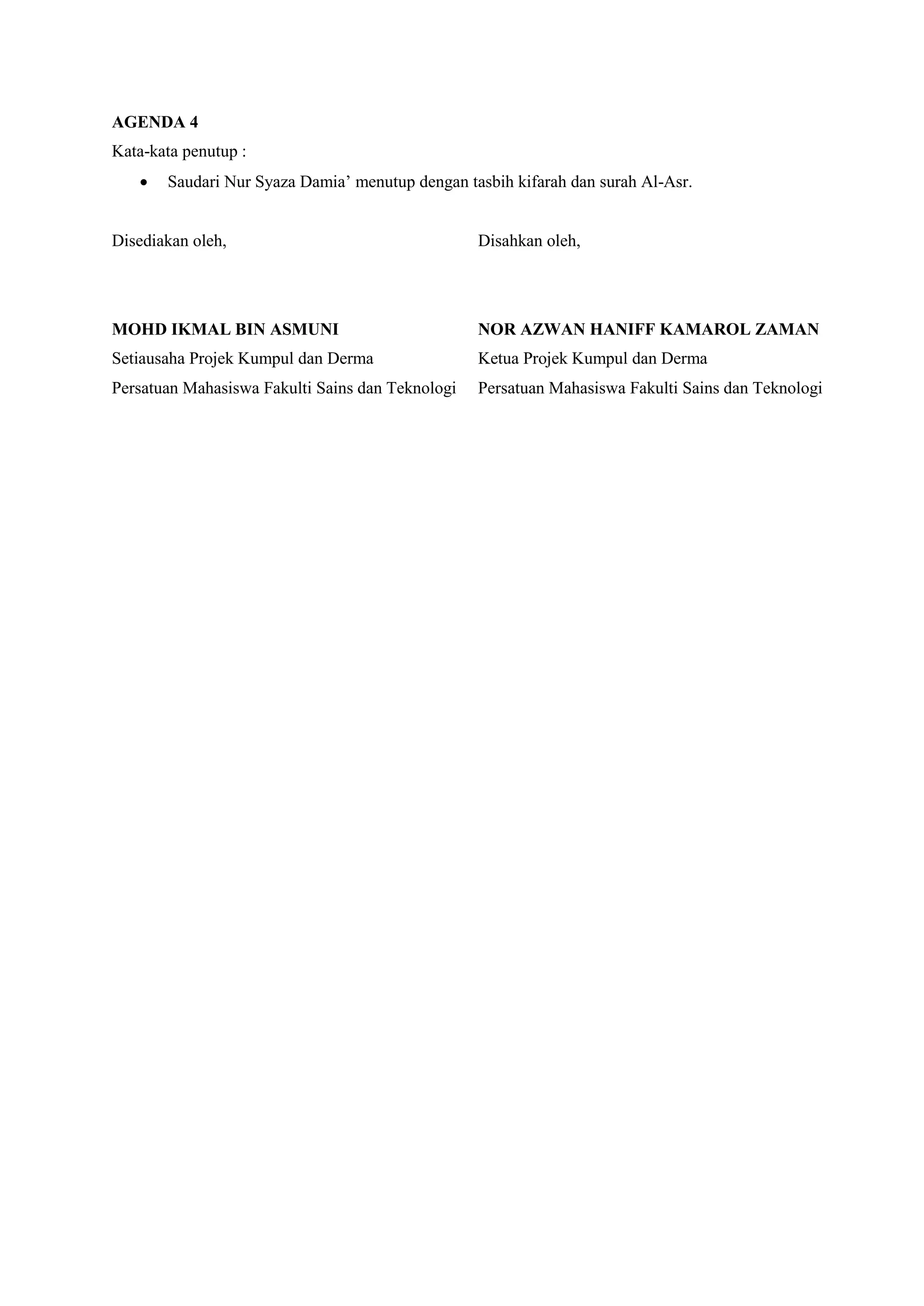 Minit mesyuarat kdd2 | PDF