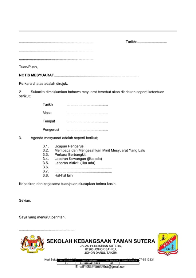 Minit mesyuarat panitia muzik kali pertama | PDF