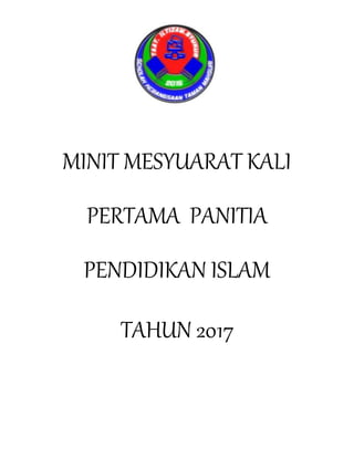 Minit mesyuarat panitia p.islam 2017 | PDF