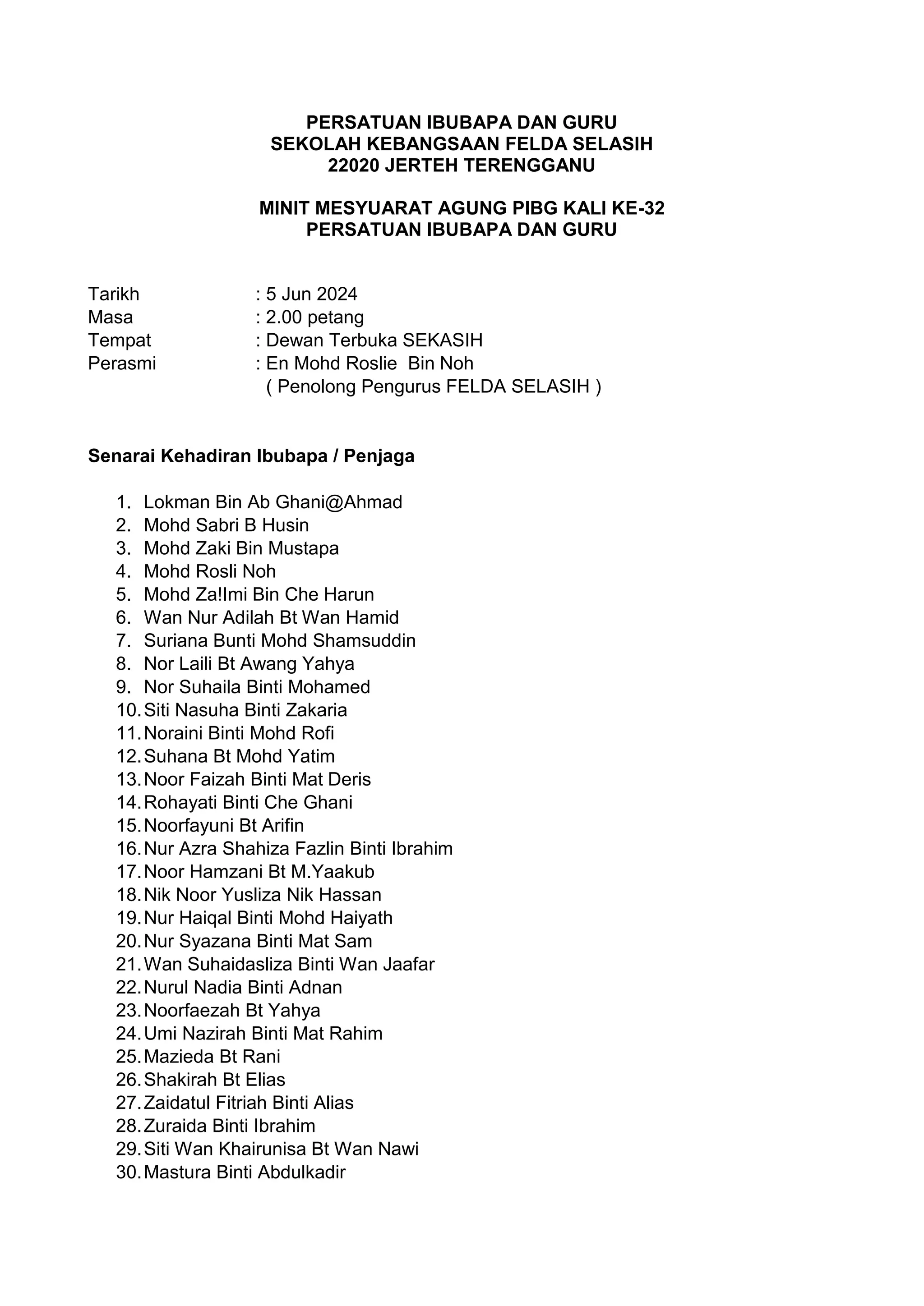 MINIT MESYUARAT PIBG KALI KE 32 2024.docx