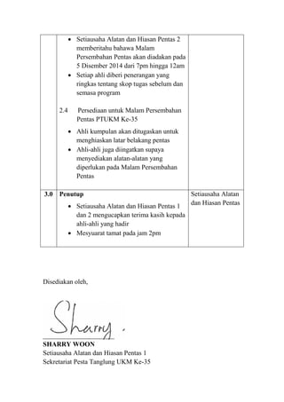 Minit mesyurat | PDF
