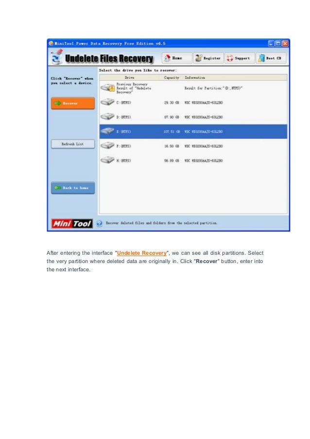 Mini tool power data recovery is your best choice for file recovery