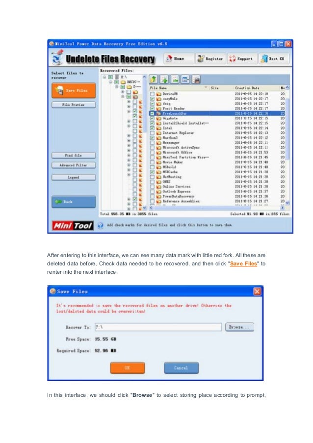 Mini tool power data recovery is your best choice for file recovery
