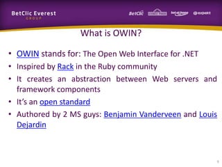 Mini-Training Owin Katana | PPTX