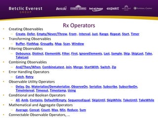 Mini training - Reactive Extensions (Rx) | PPT