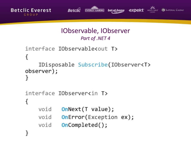 Mini training - Reactive Extensions (Rx) | PPT | Free Download