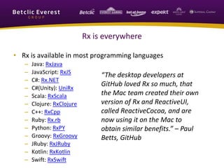 Mini training - Reactive Extensions (Rx) | PPT