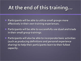 Mini Training Powerpoint | PPT