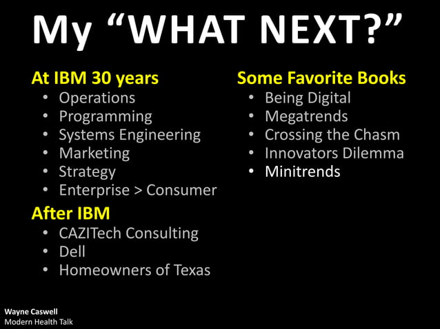 My Next BIG Thing, from Mini Trends Conference | PPTX